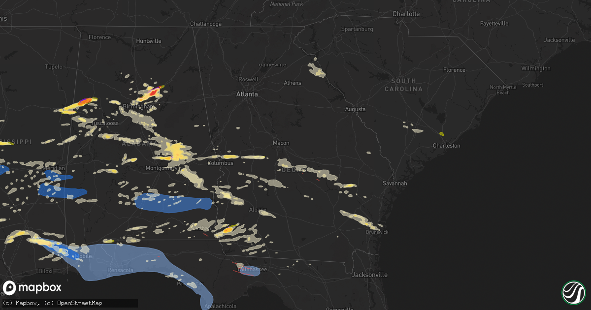 Hail Map in Georgia on May 9, 2024 - HailTrace