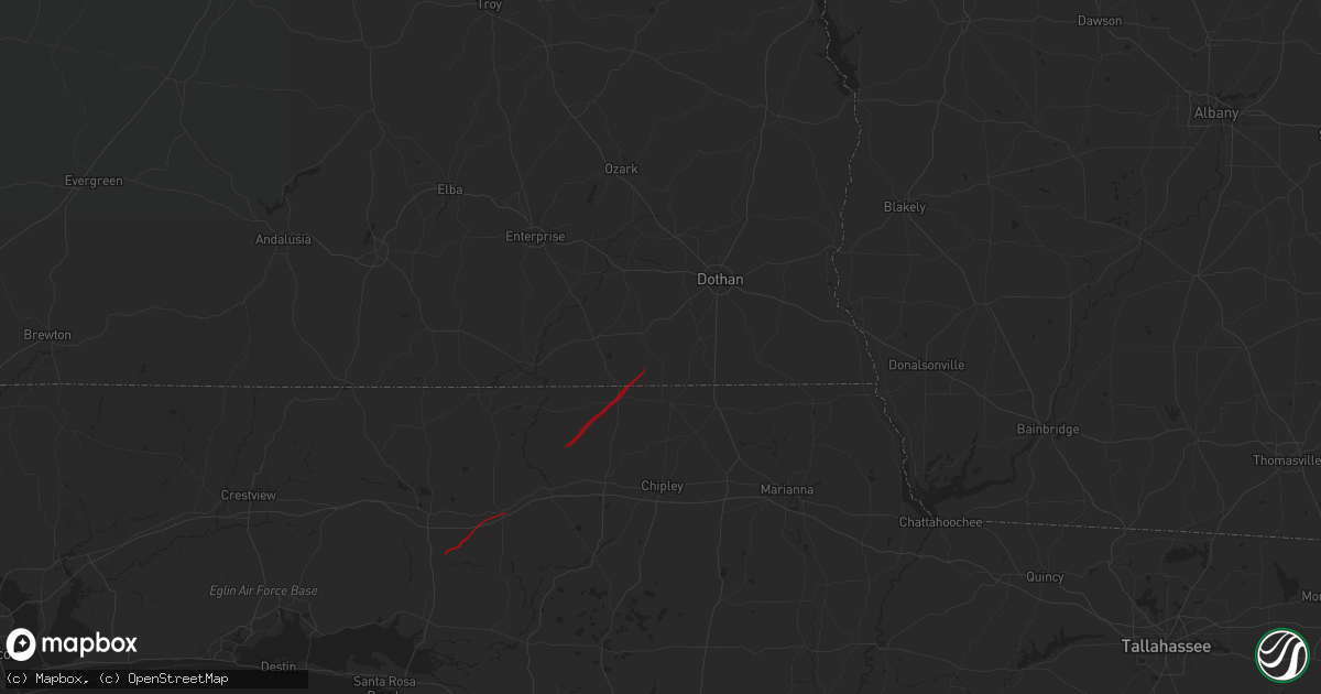 Hail Map in Slocomb, AL on May 10, 2025 - HailTrace