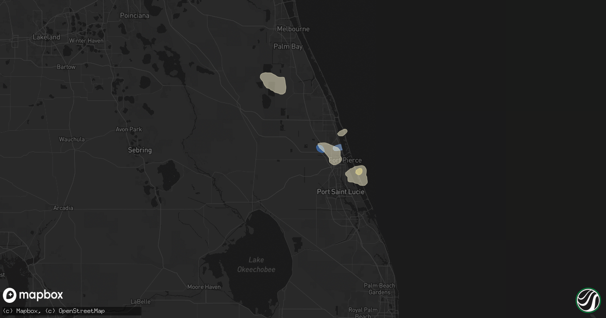 Hail Map in Fort Pierce, FL on May 11, 2026 - HailTrace