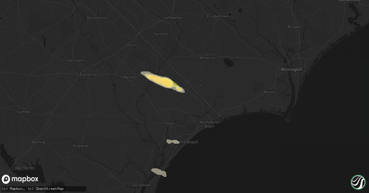 Hail Map in Loris, SC on May 11, 2026 - HailTrace