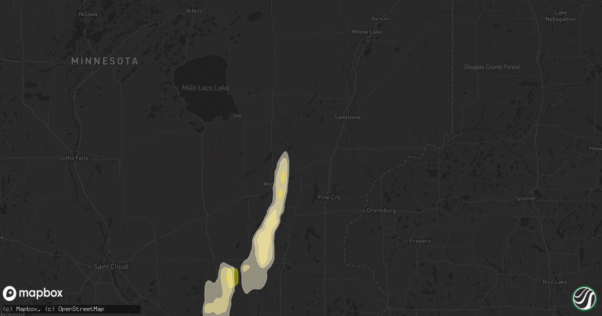 Hail Map in Brook Park, MN on May 15, 2025 - HailTrace