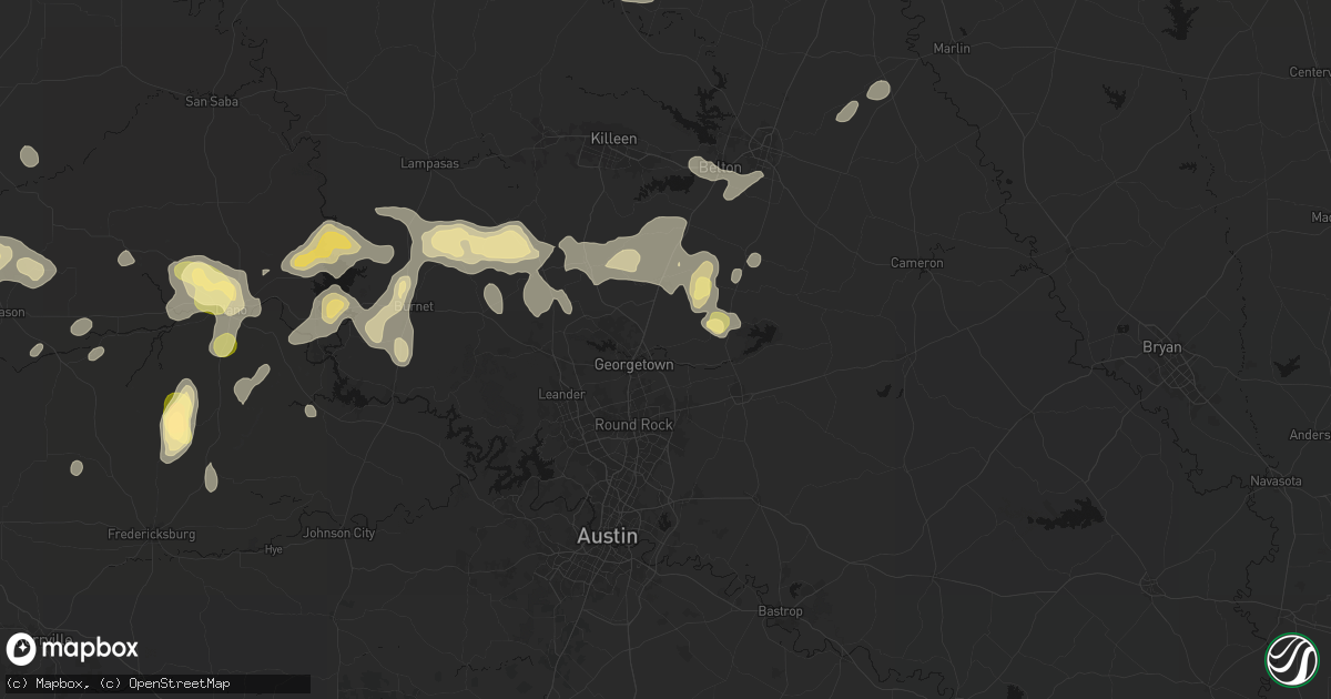 Hail Map in Georgetown, TX on May 19, 2026 - HailTrace