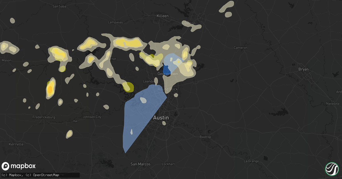 Hail Map in Round Rock, TX on May 19, 2026 - HailTrace