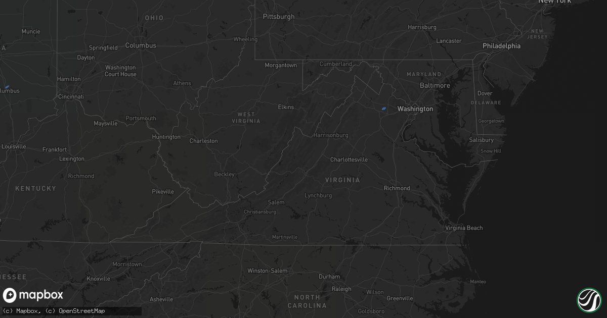 Hail Map in Virginia on May 19, 2026 - HailTrace