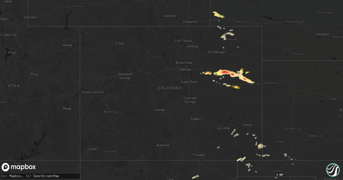Hail Map in Colorado on May 21, 2026 - HailTrace