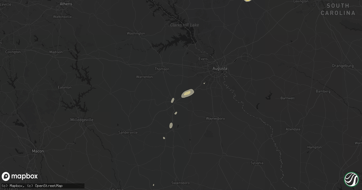 Hail Map in Matthews, GA on May 23, 2026 - HailTrace