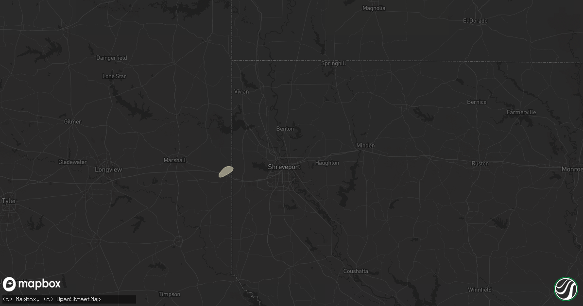 Hail Map in Bossier City, LA on May 26, 2025 - HailTrace