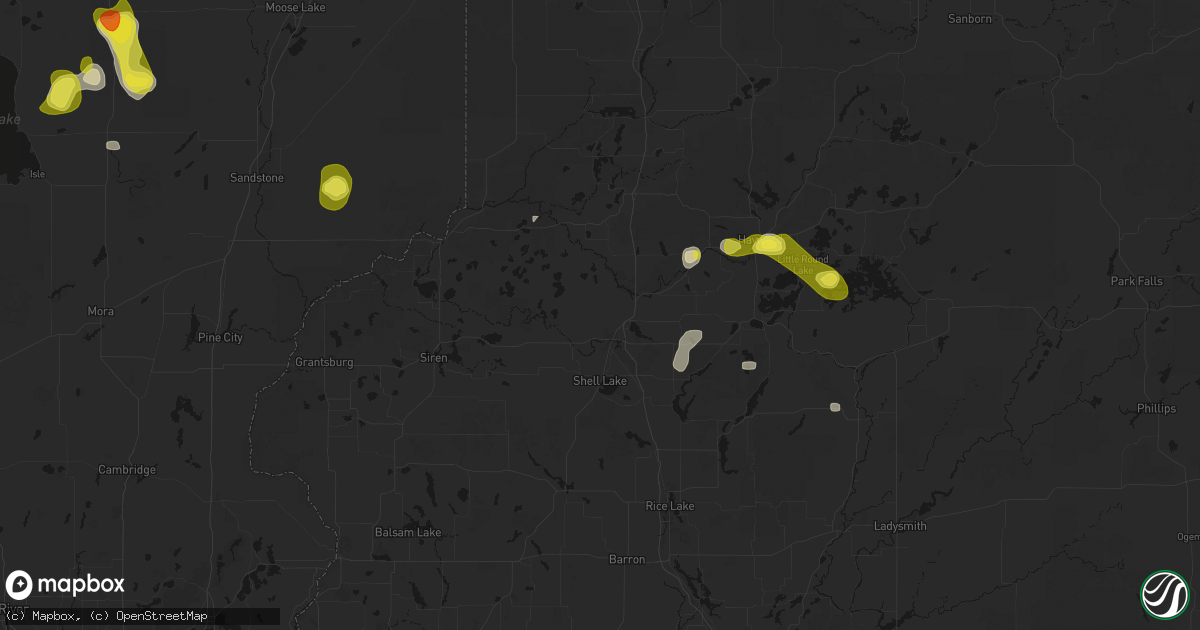 Hail Map in Spooner, WI on May 26, 2026 - HailTrace