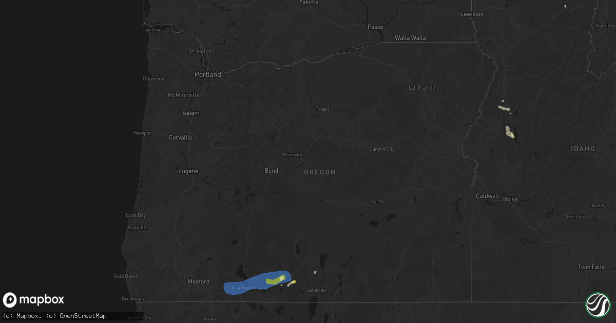 Hail Map in Oregon on May 27, 2026 - HailTrace