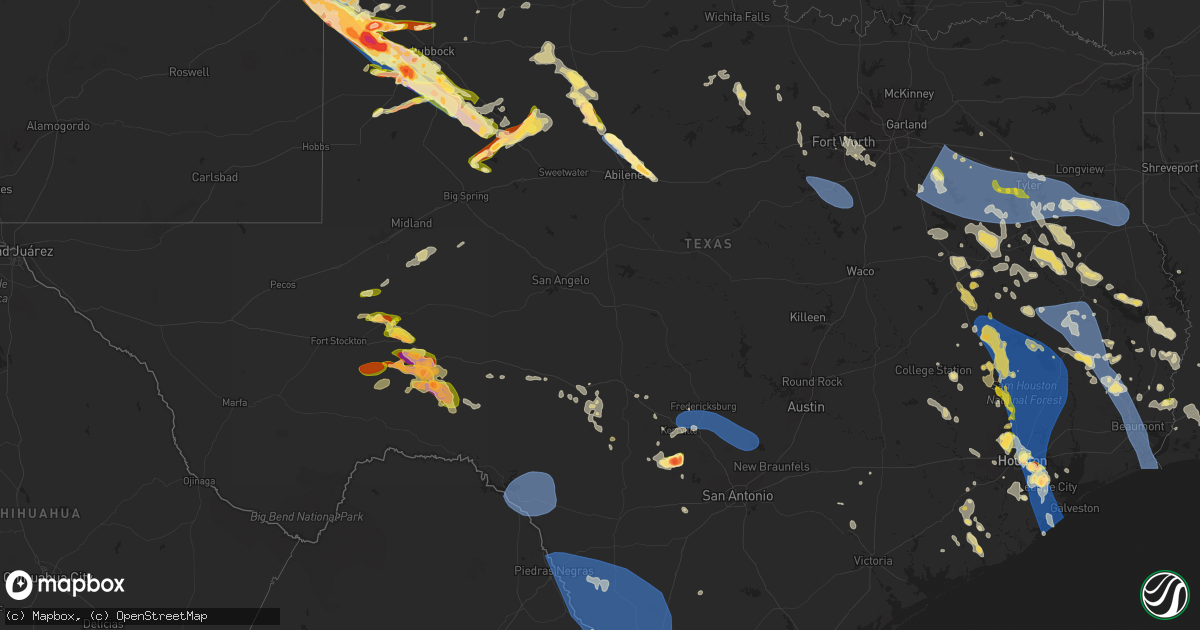 Hail Map in Texas on May 28, 2024 - HailTrace