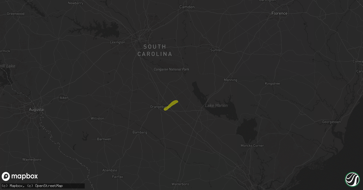 Hail Map in Cameron, SC on May 29, 2025 - HailTrace