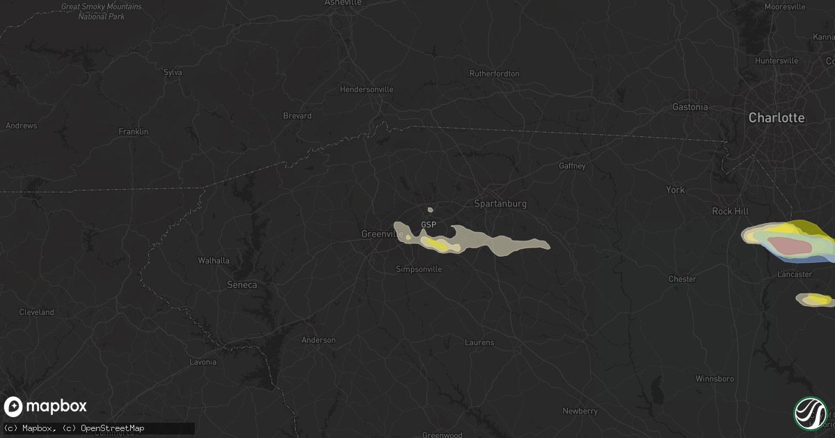 Hail Map in Greer, SC on June 3, 2022 - HailTrace