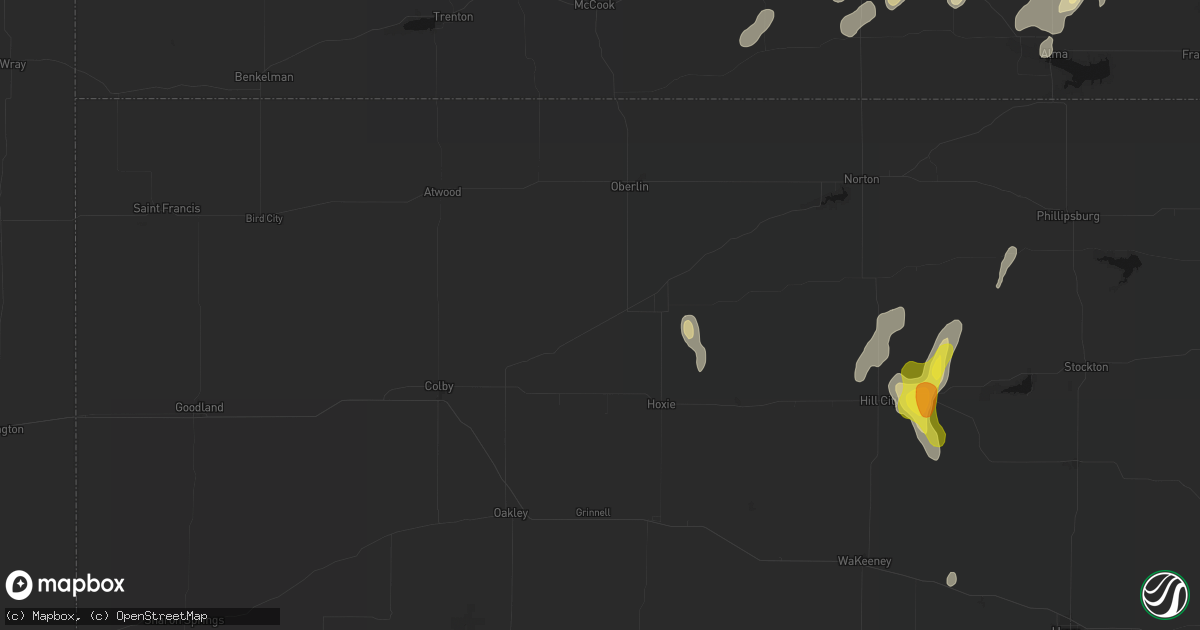 Hail Map in Selden, KS on June 3, 2026 - HailTrace