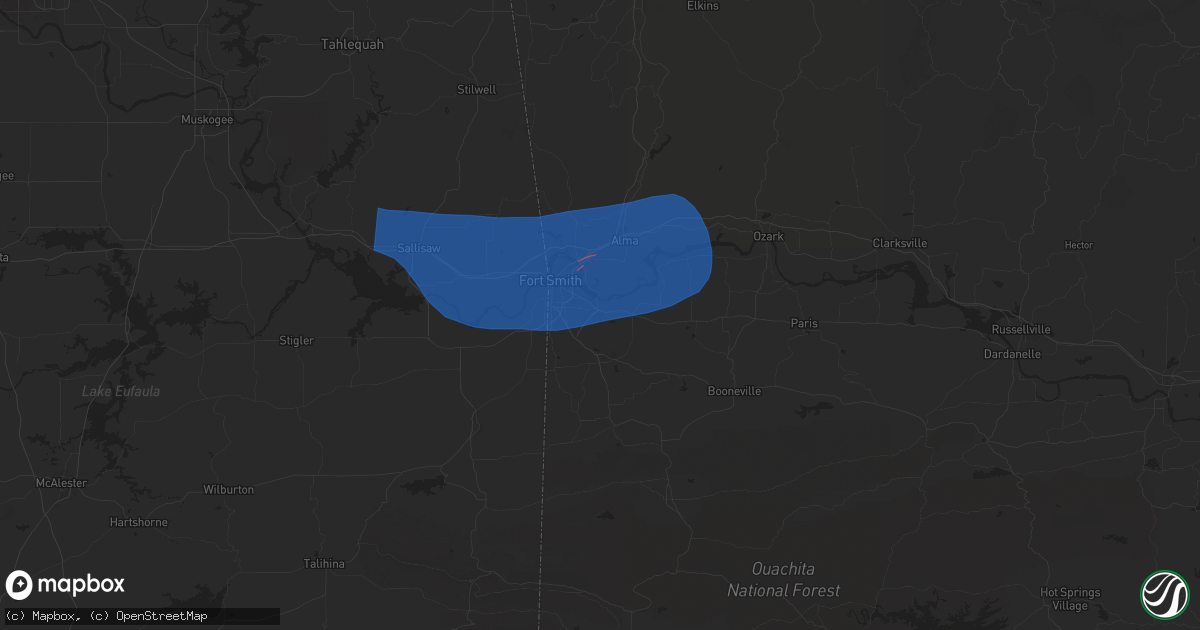 Hail Map in Barling, AR on June 6, 2025 - HailTrace