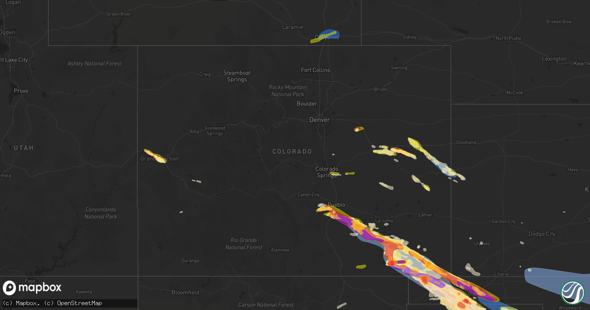Hail Map in Colorado on June 6, 2025 - HailTrace