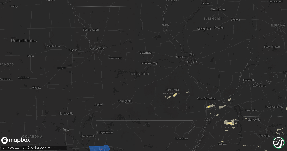 Hail Map in Missouri on June 6, 2025 - HailTrace