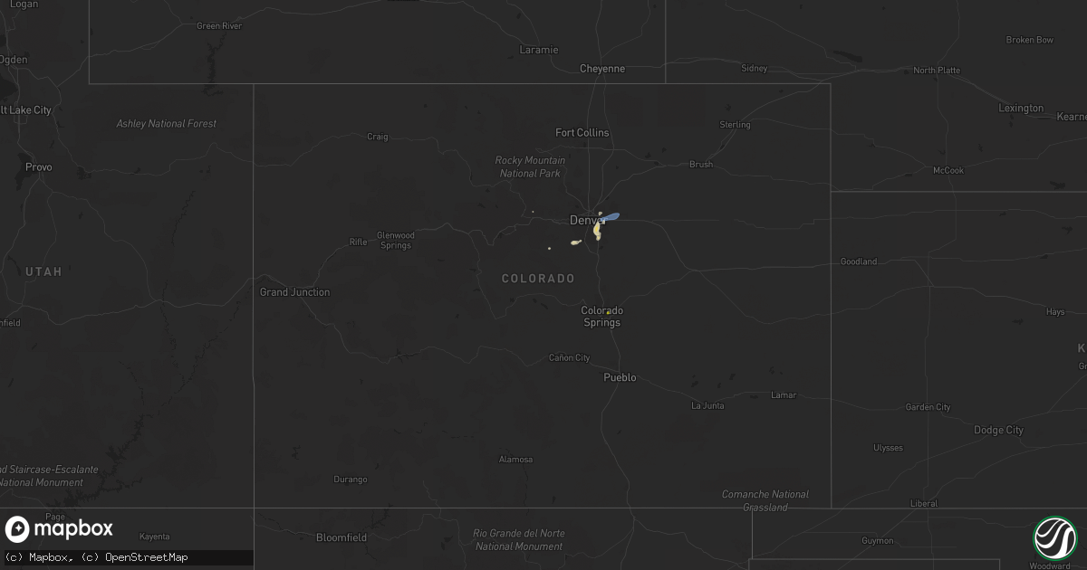 Hail Map in Colorado on June 8, 2023 - HailTrace