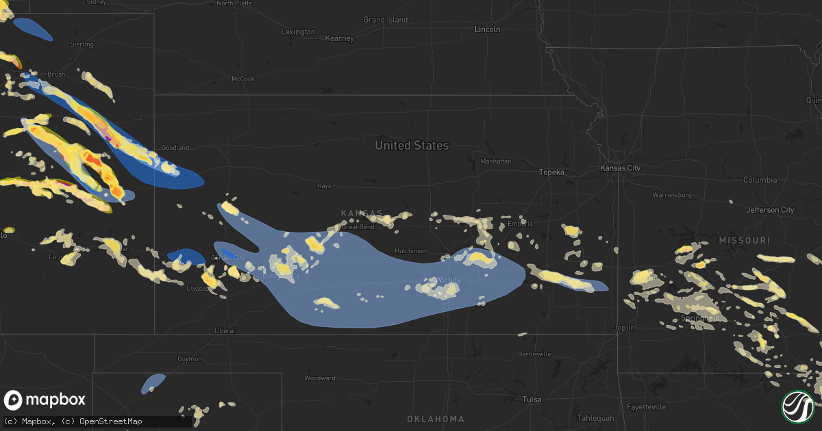 Hail Map in Kansas on June 8, 2024 - HailTrace