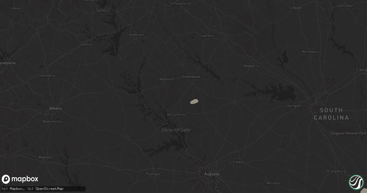 Hail Map in Bradley, SC on June 8, 2025 - HailTrace