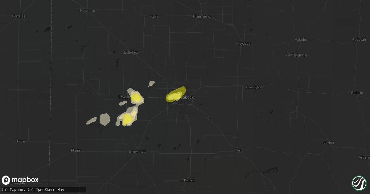 Hail Map in Lubbock, TX on June 8, 2026 - HailTrace