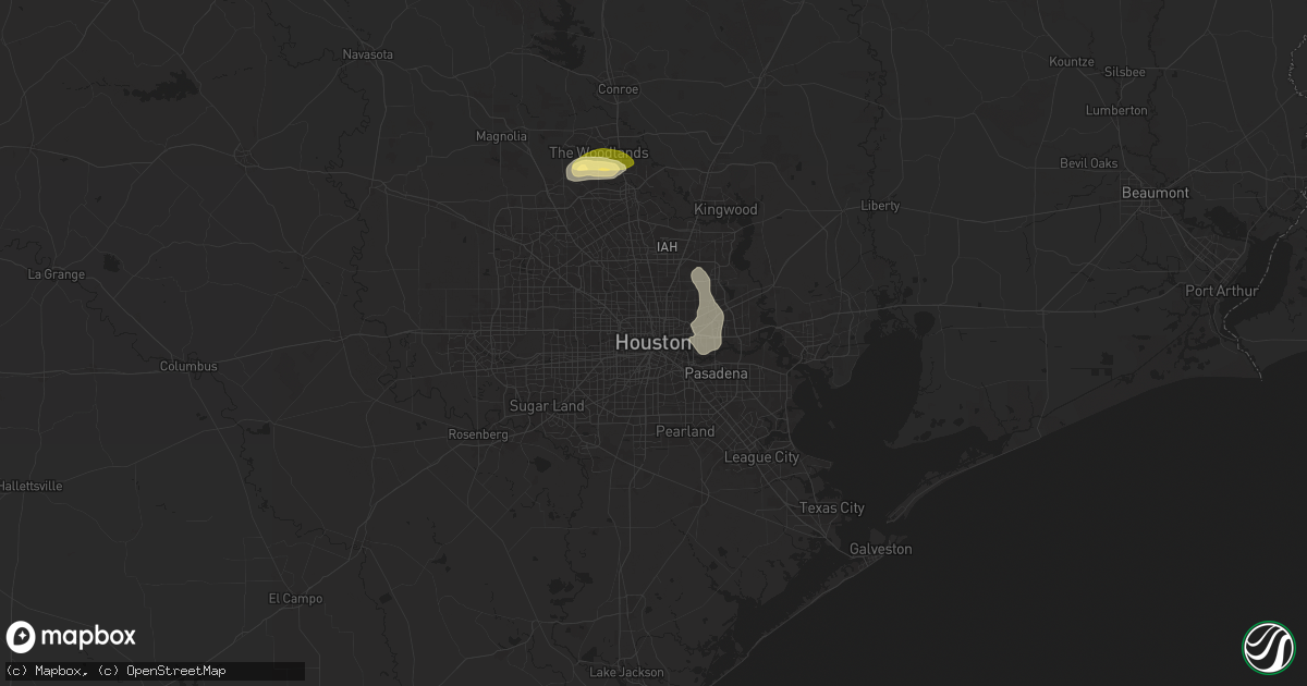 Hail Map in Houston, TX on June 9, 2025 - HailTrace