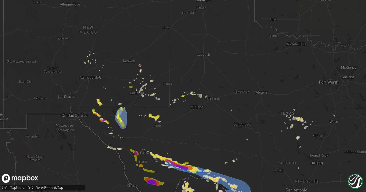 Hail Map on June 10, 2025 - HailTrace