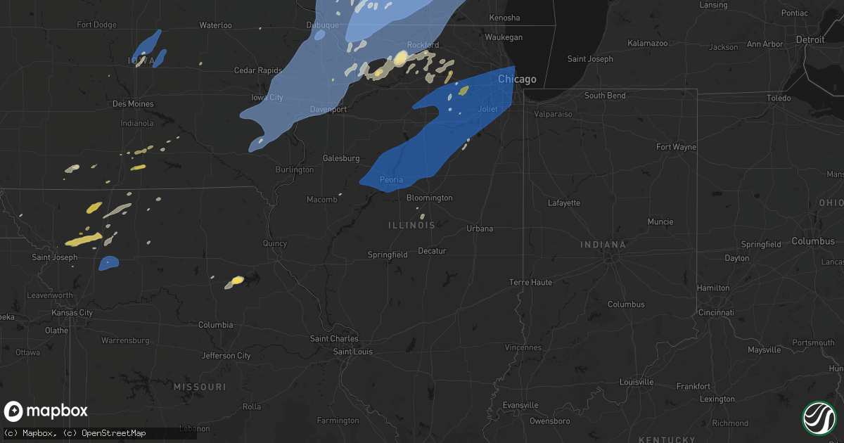 Hail Map in Illinois on June 10, 2026 - HailTrace