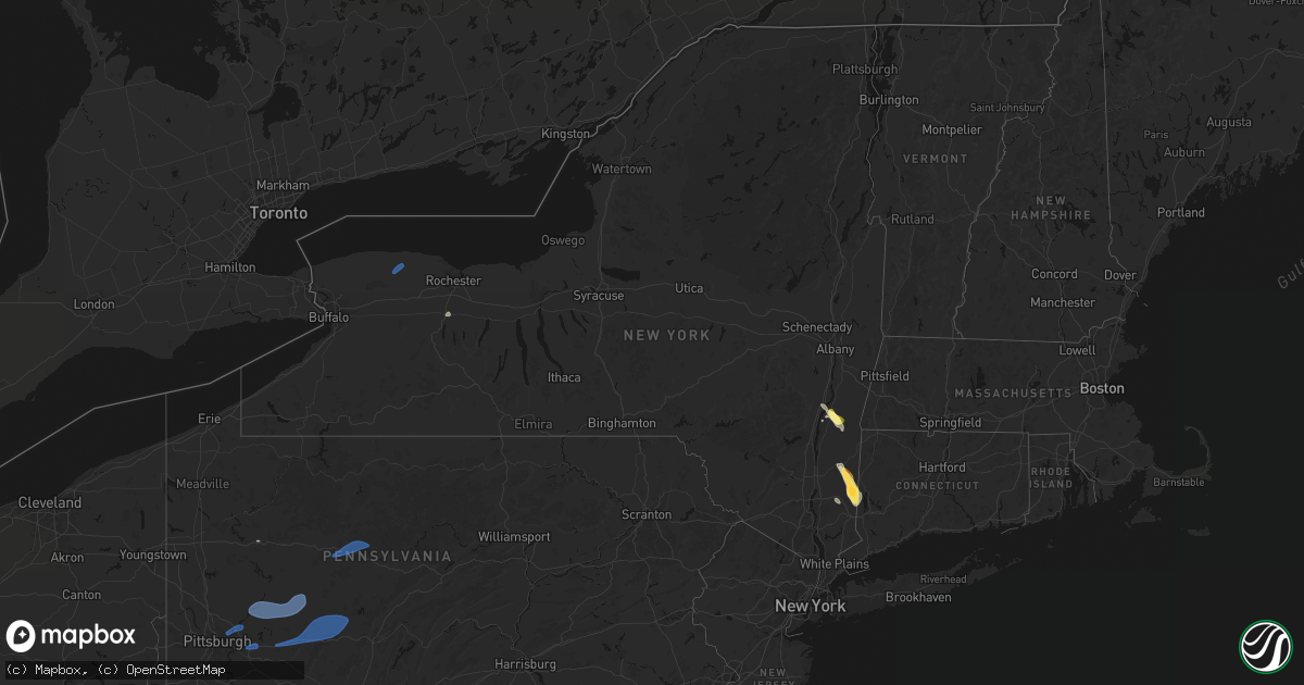 Hail Map in New York on June 11, 2026 - HailTrace