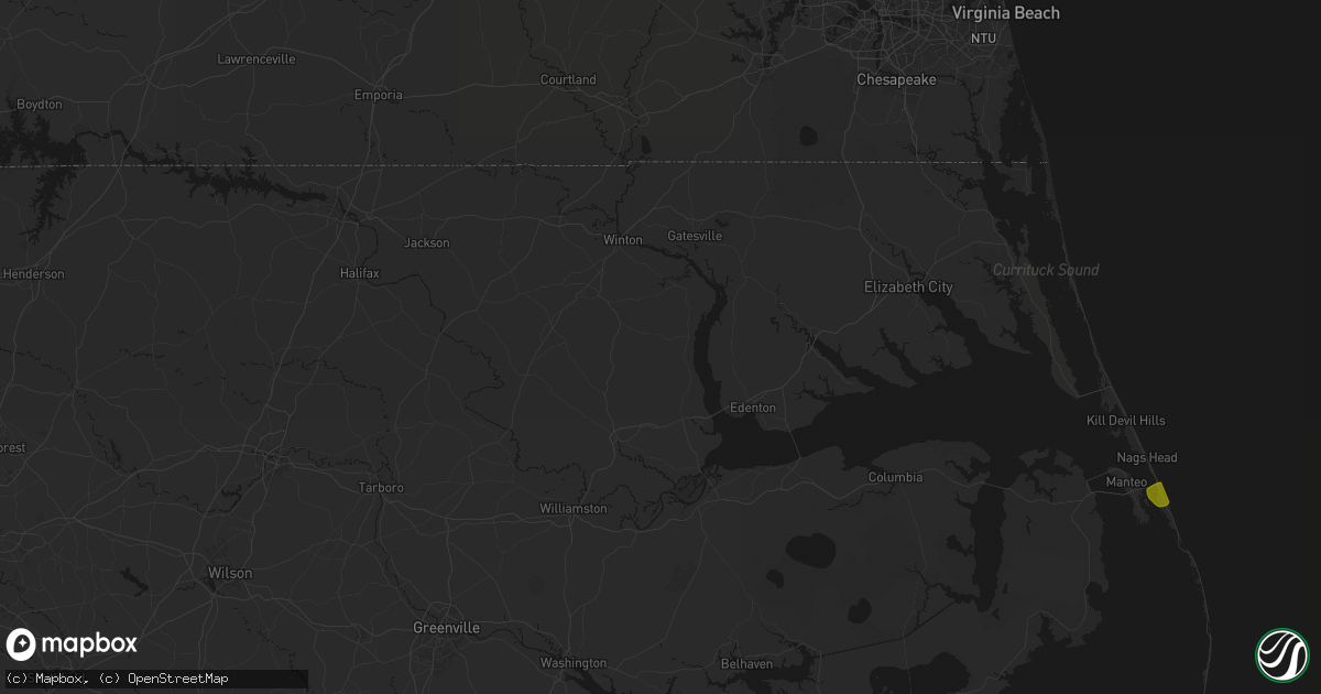 Hail Map in Colerain, NC on June 12, 2026 - HailTrace