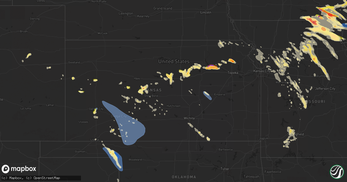 Hail Map in Kansas on June 13, 2024 - HailTrace