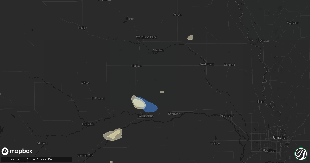 Hail Map in Leigh, NE on June 13, 2026 - HailTrace