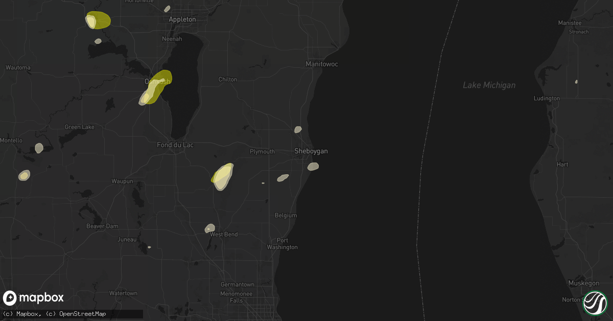 Hail Map in Sheboygan, WI on June 16, 2026 - HailTrace