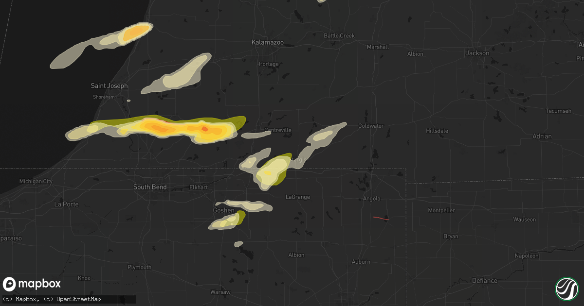 Hail Map in Sturgis, MI on June 16, 2026 - HailTrace