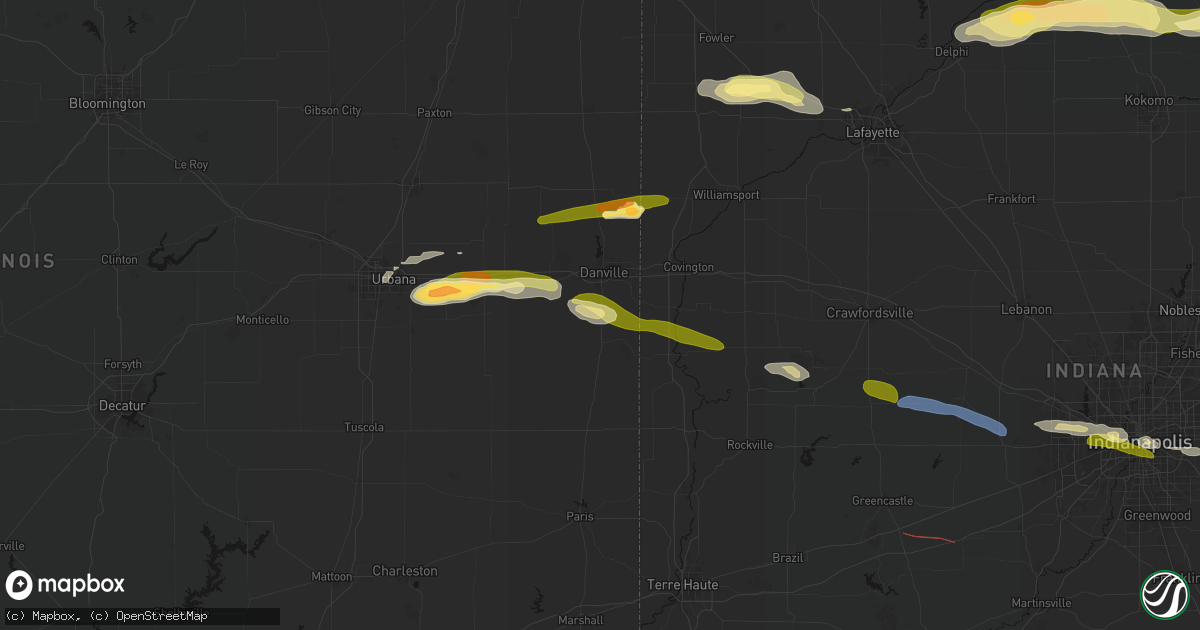 Hail Map in Westville, IL on June 16, 2026 - HailTrace