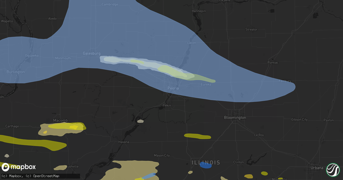 Hail Map in Peoria, IL on June 17, 2026 - HailTrace