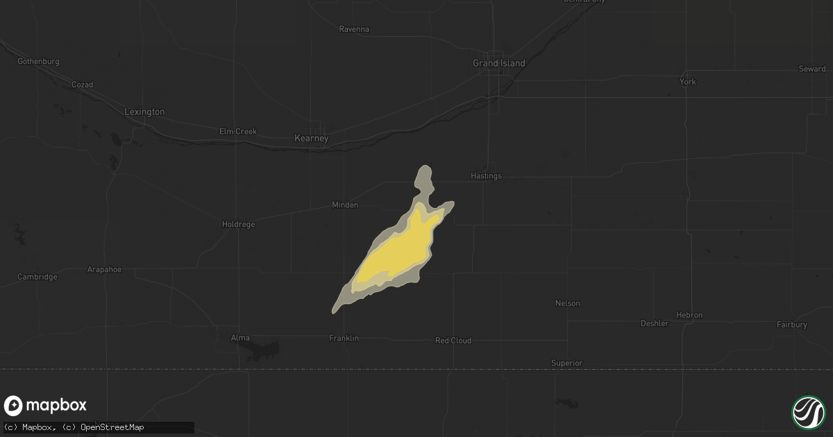 Hail Map in Holstein, NE on June 18, 2024 - HailTrace