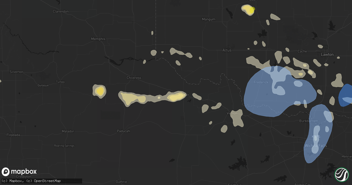 Hail Map in Quanah, TX on June 18, 2026 - HailTrace