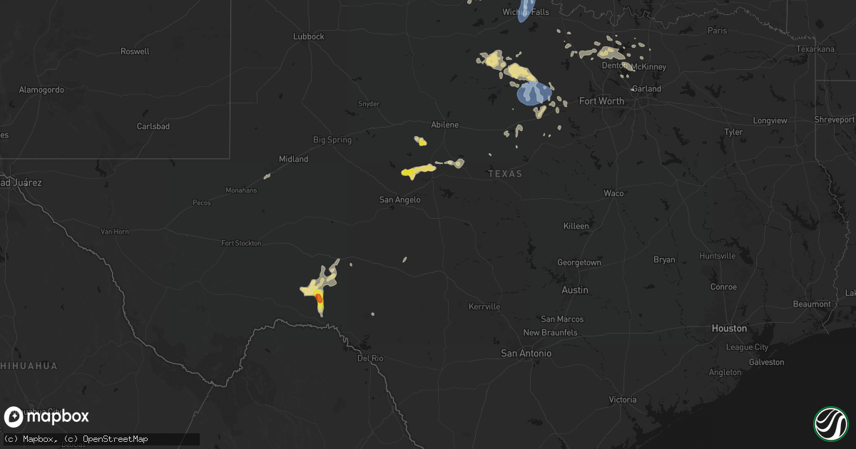 Hail Map in Texas on June 18, 2026 - HailTrace