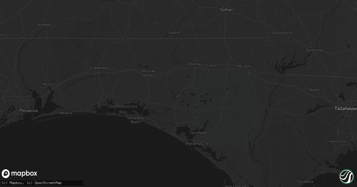 Hail Map in Vernon, FL on June 18, 2026 - HailTrace