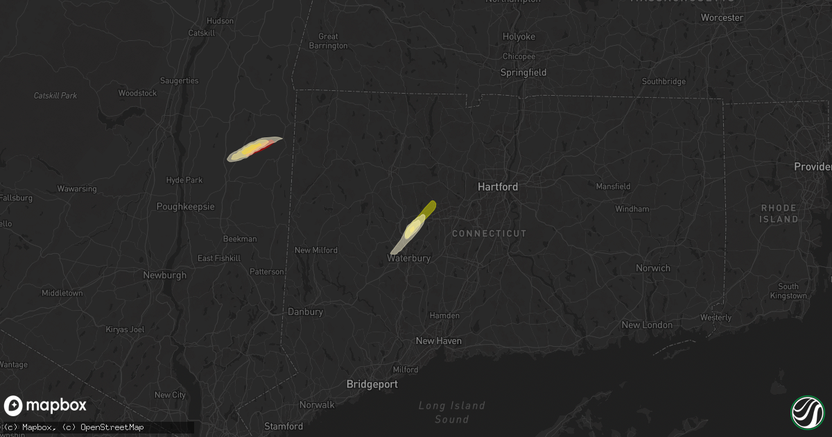 Hail Map in Terryville, CT on June 19, 2025 - HailTrace