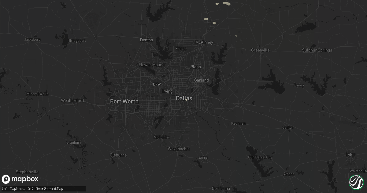 Hail Map in Dallas, TX on June 19, 2026 - HailTrace