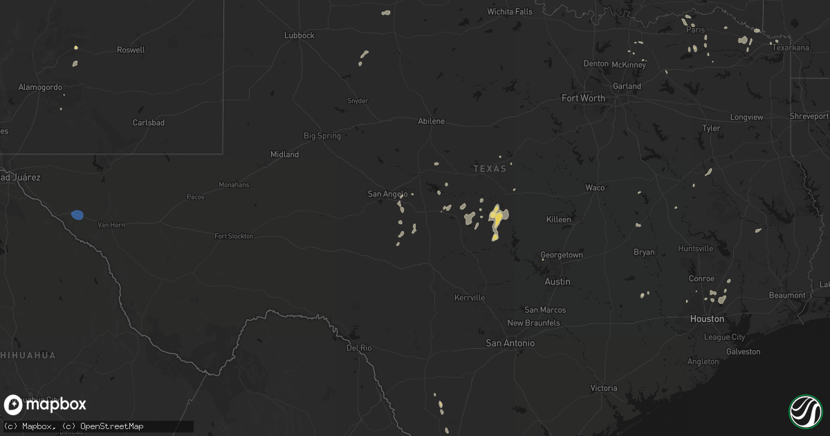 Hail Map in Texas on June 19, 2026 - HailTrace