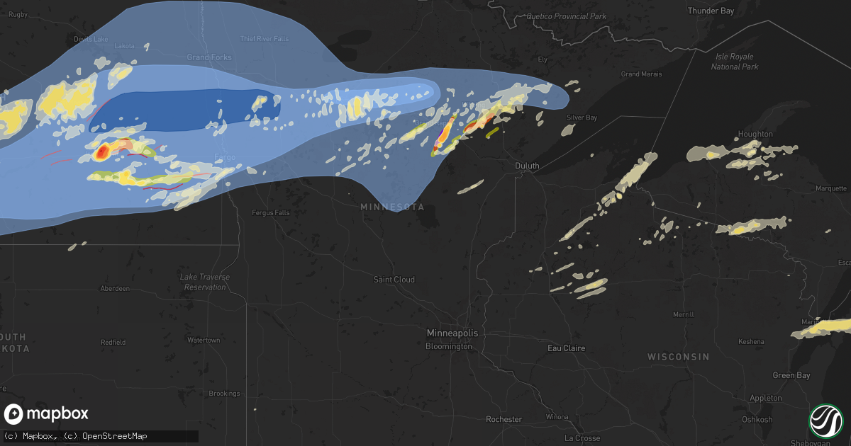 Hail Map in Minnesota on June 20, 2025 - HailTrace