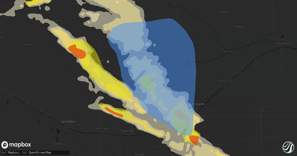 Hail Map in Rockville, NE on June 20, 2026 - HailTrace