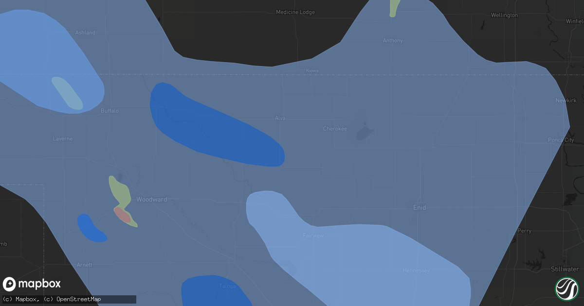 Hail Map in Dacoma, OK on June 21, 2026 - HailTrace