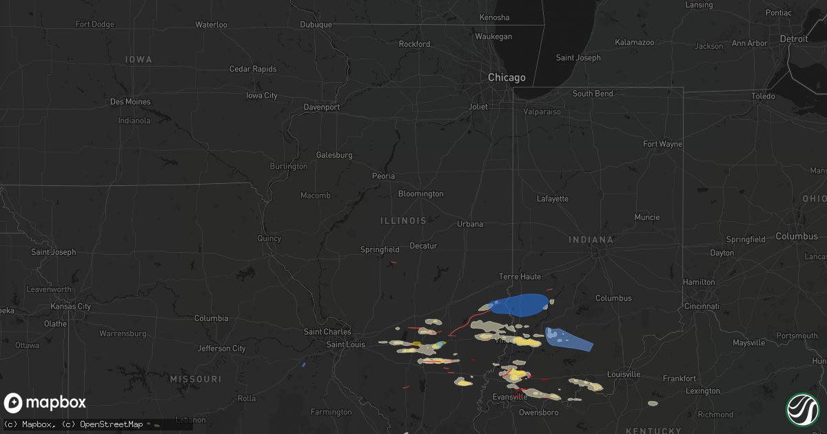 Hail Map in Illinois on June 21, 2026 - HailTrace