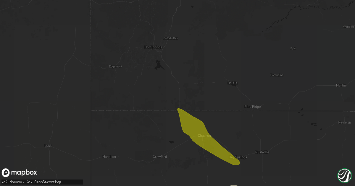Hail Map in Oelrichs, SD on June 21, 2026 - HailTrace