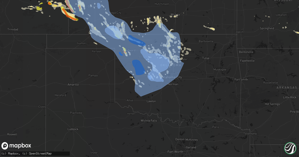 Hail Map in Oklahoma on June 21, 2026 - HailTrace