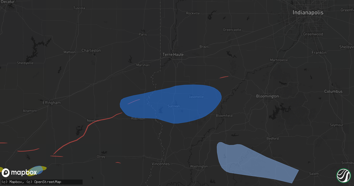 Hail Map in Shelburn, IN on June 21, 2026 - HailTrace