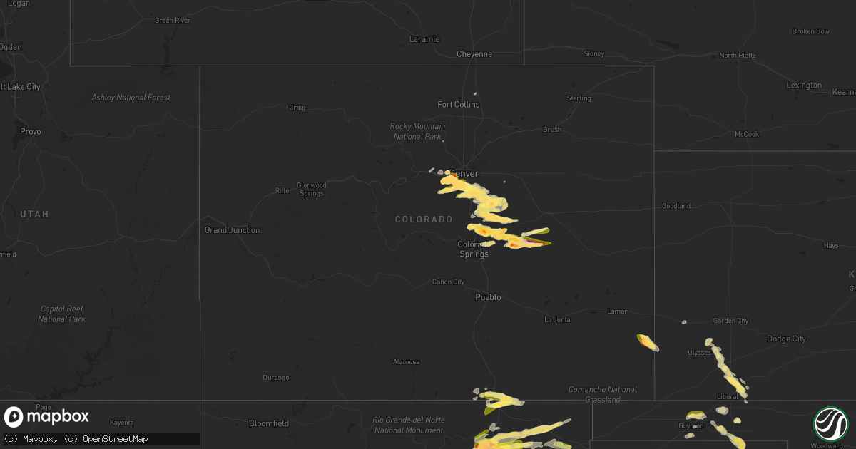Hail Map in Colorado on June 22, 2023 - HailTrace